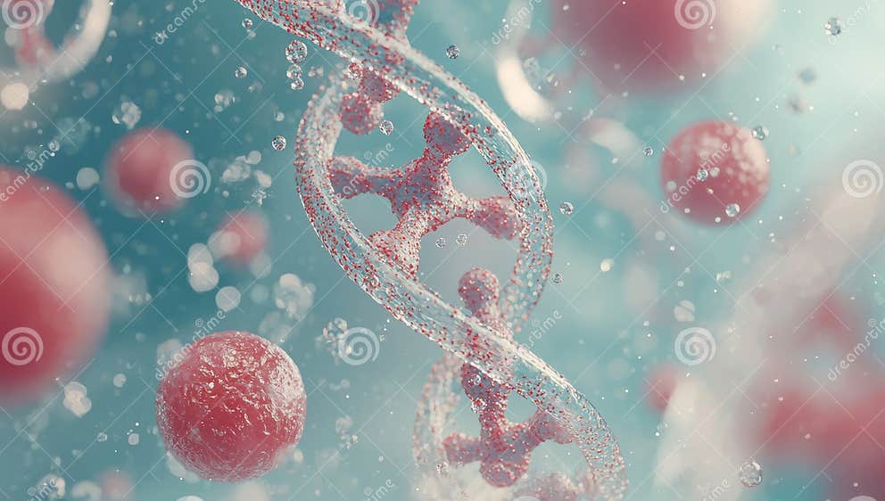 An Image Showing a 3D Rendering of Human Cells or Embryonic Stem Cells ...