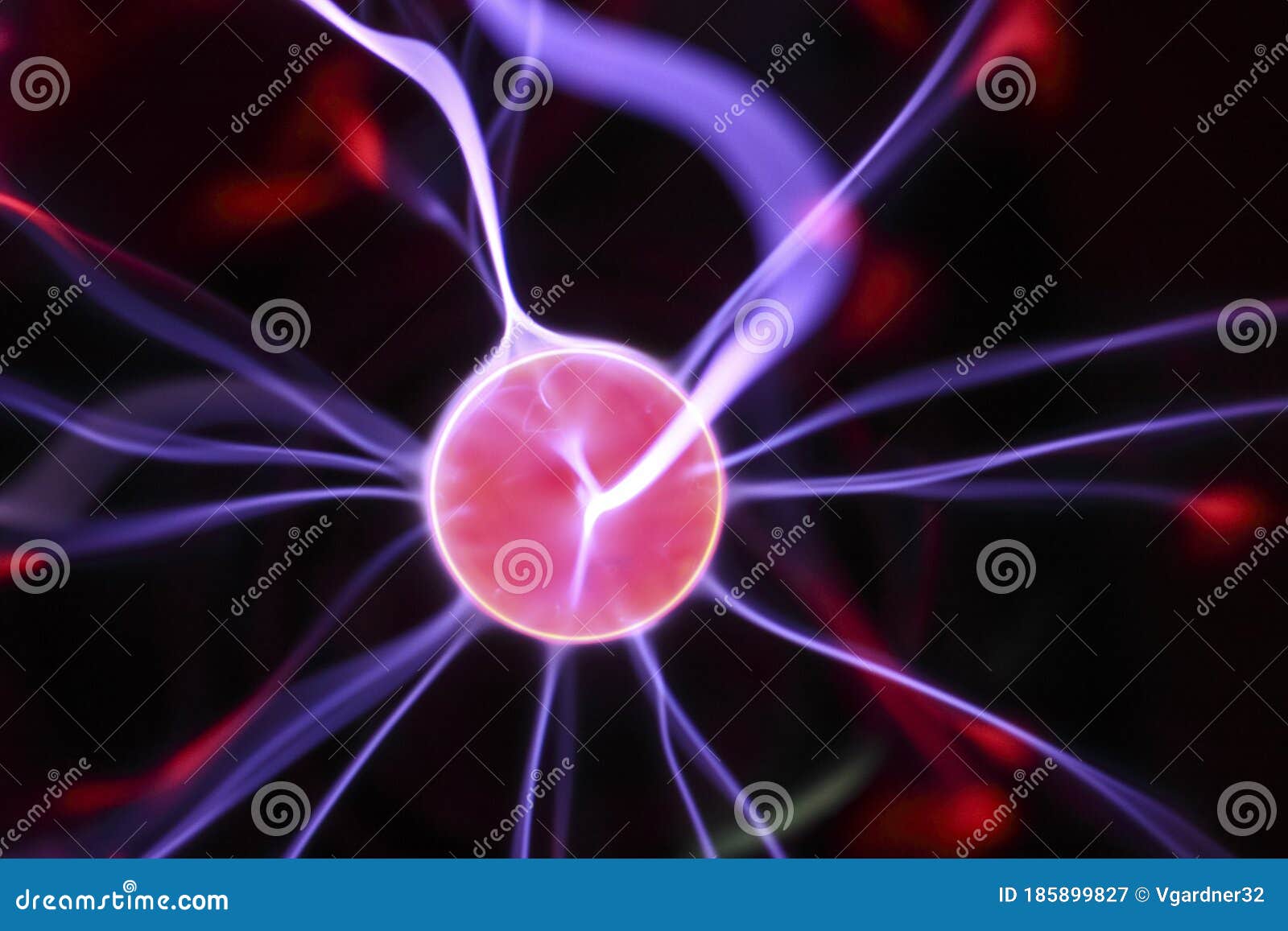 A plasma ball light editorial photography. Image of ball - 185899827