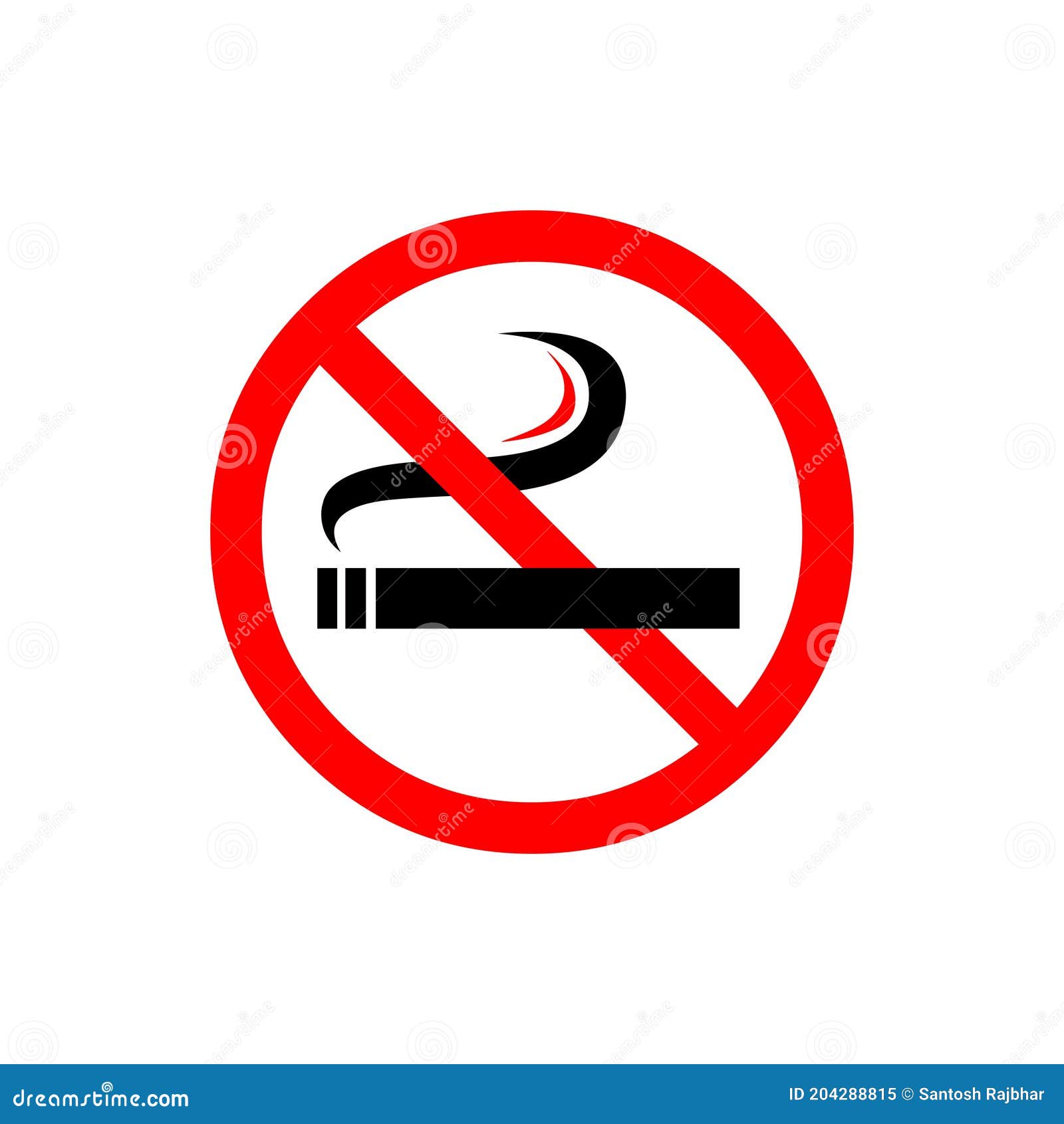 No smoking. stock vector. Illustration of footprint - 204288815