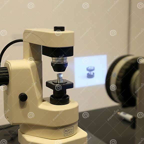 An Image Showing an Optical Comparator in Use Projecting an Image of a ...