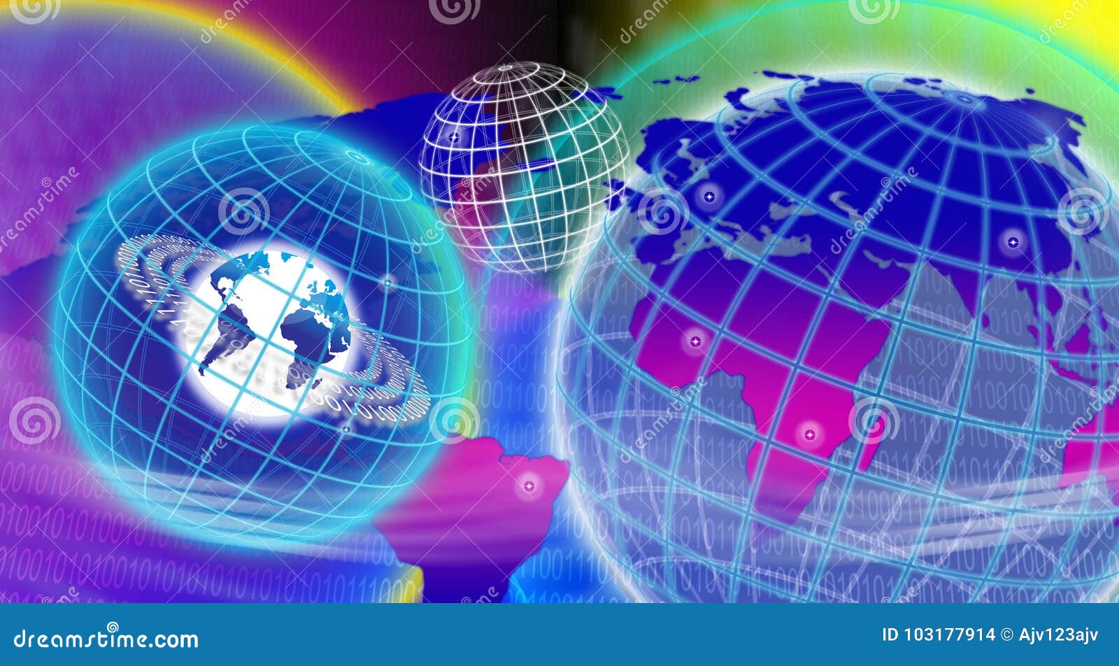 World Sphere Space stock illustration. Illustration of russia - 103177914