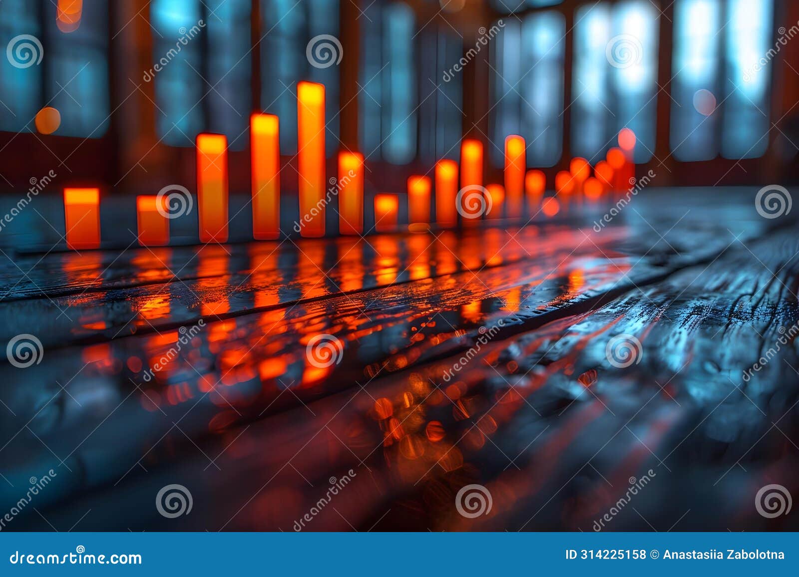 Image Showing Rising and Falling Graphs Illustrating Market Trends and ...