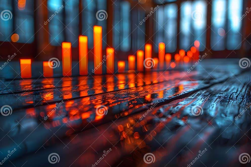 Image Showing Rising and Falling Graphs Illustrating Market Trends and ...