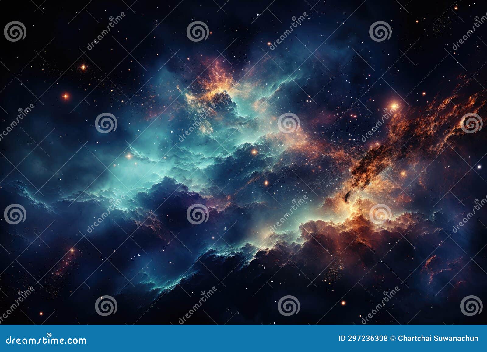 Image Showing the Solar System and Various Space Objects.by Generative ...
