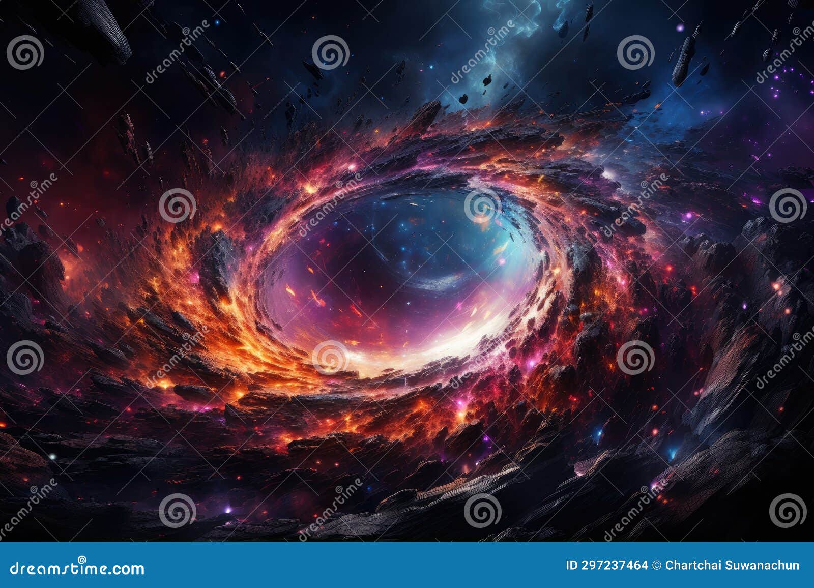 Image Showing the Solar System and Various Space Objects.by Generative ...