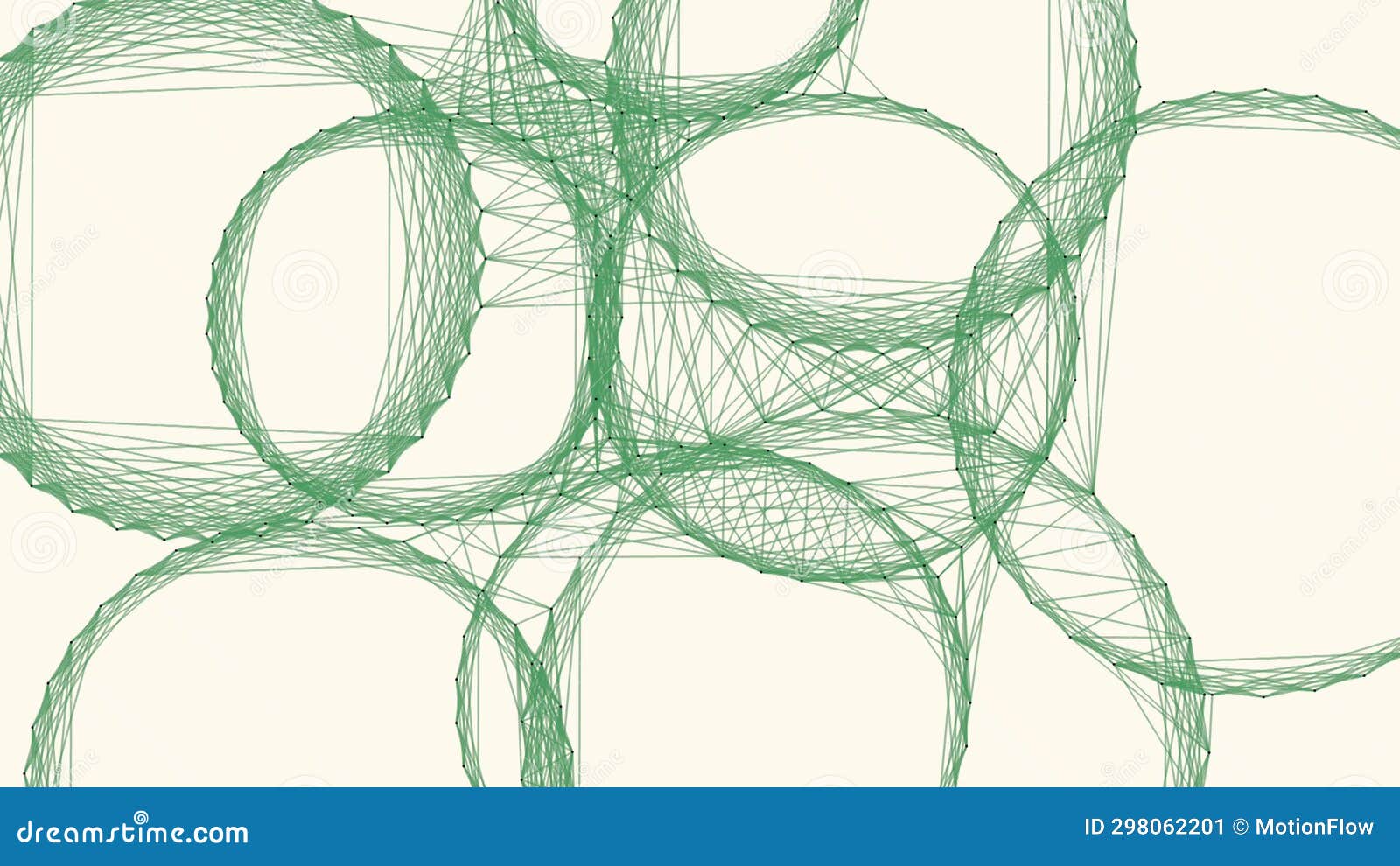 Interconnected Circles with Varying Line Connections Stock Video ...