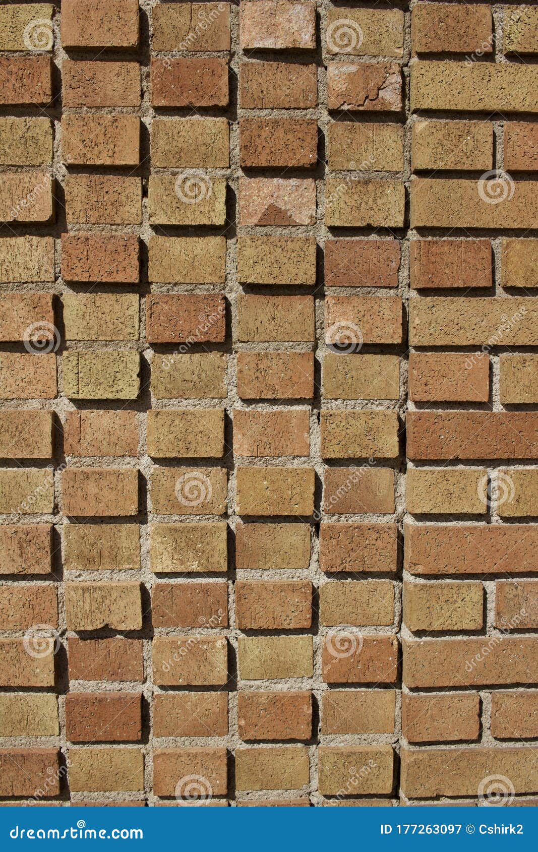 Brick Wall Texture Background with Protruding Square Shape Bricks Stock ...