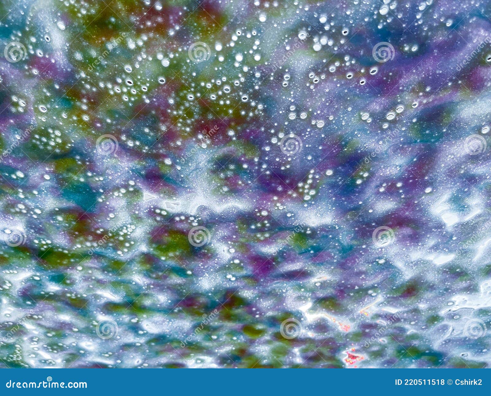 Abstract Texture Background View of a Windshield in a Car Wash Stock ...