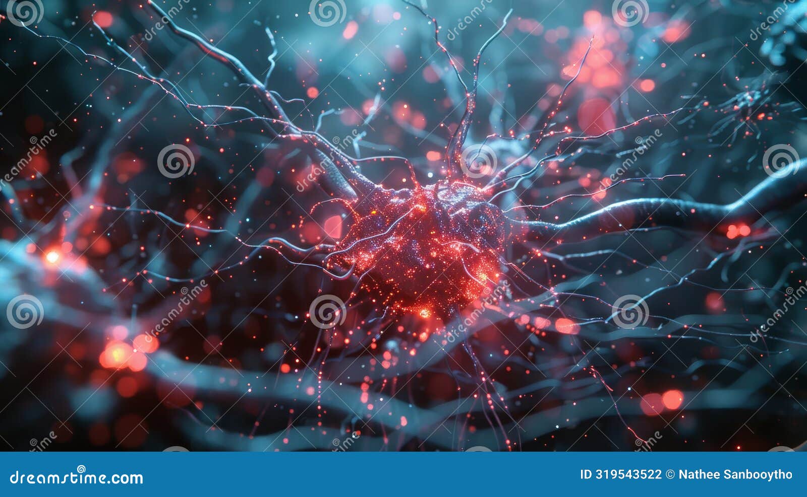 The Image Shows a Bunch of Neurons in the Brain that is Responsible for ...