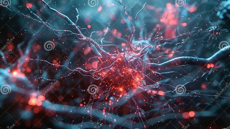 The Image Shows a Bunch of Neurons in the Brain that is Responsible for ...