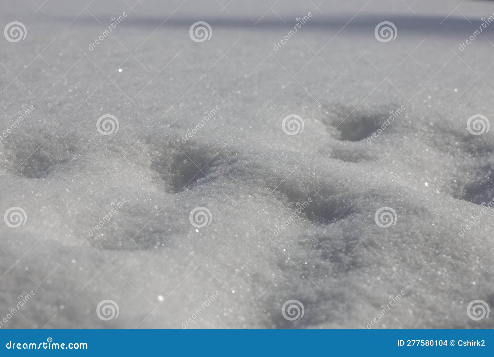 Irregular Deep Snow Covered Ground Stock Photo - Image of yard ...