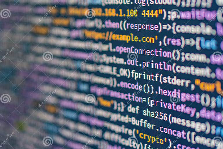 Image Shows A Close Up Of A Colorful Coding Text Editor On A Computer