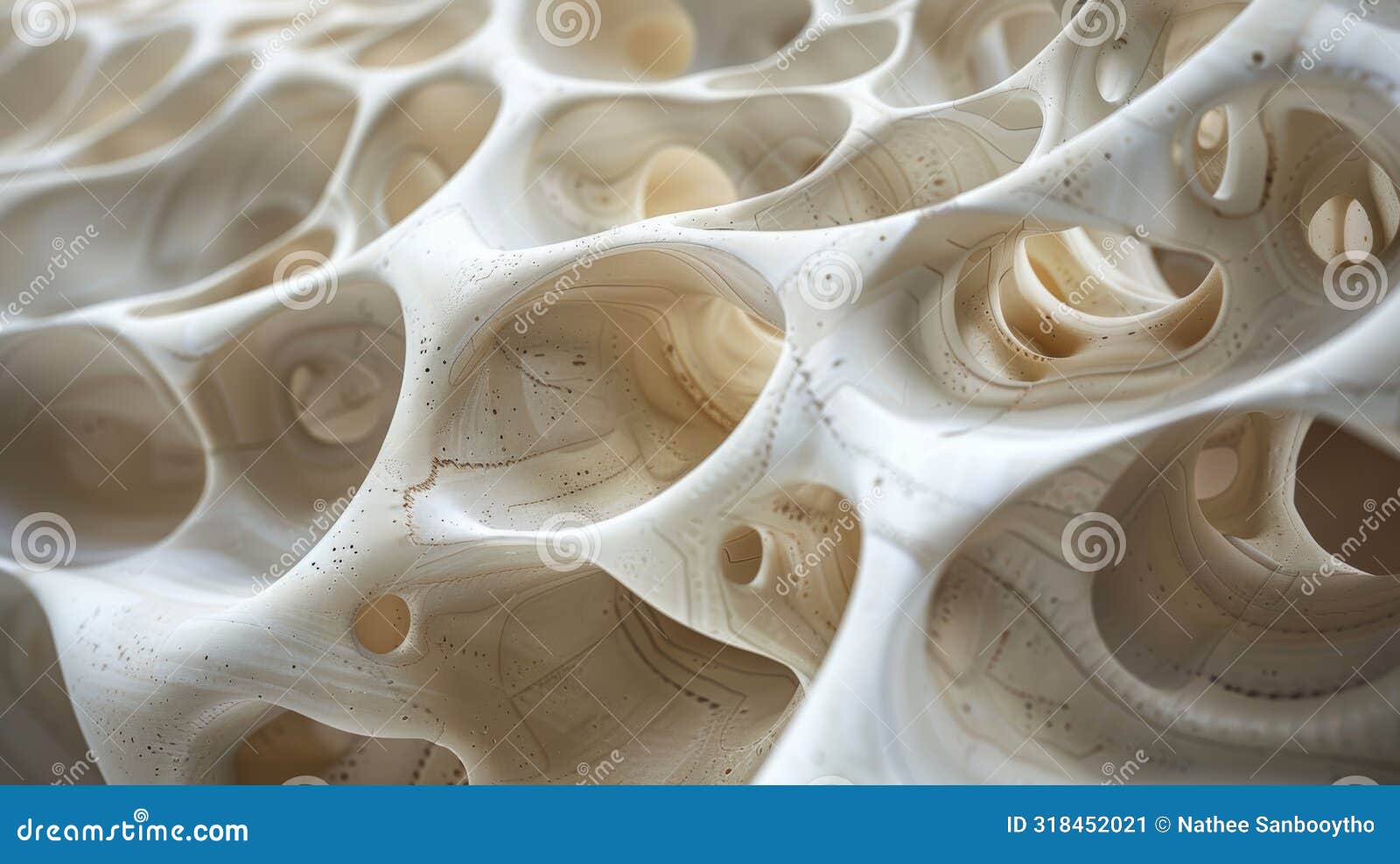 The Image Shows A Close-up Of A Trabecular Bone, Which Is The Spongy ...