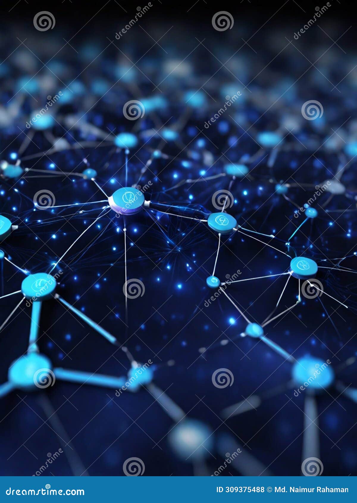 A Complex Network of Interconnected Lines and Circles. Stock ...