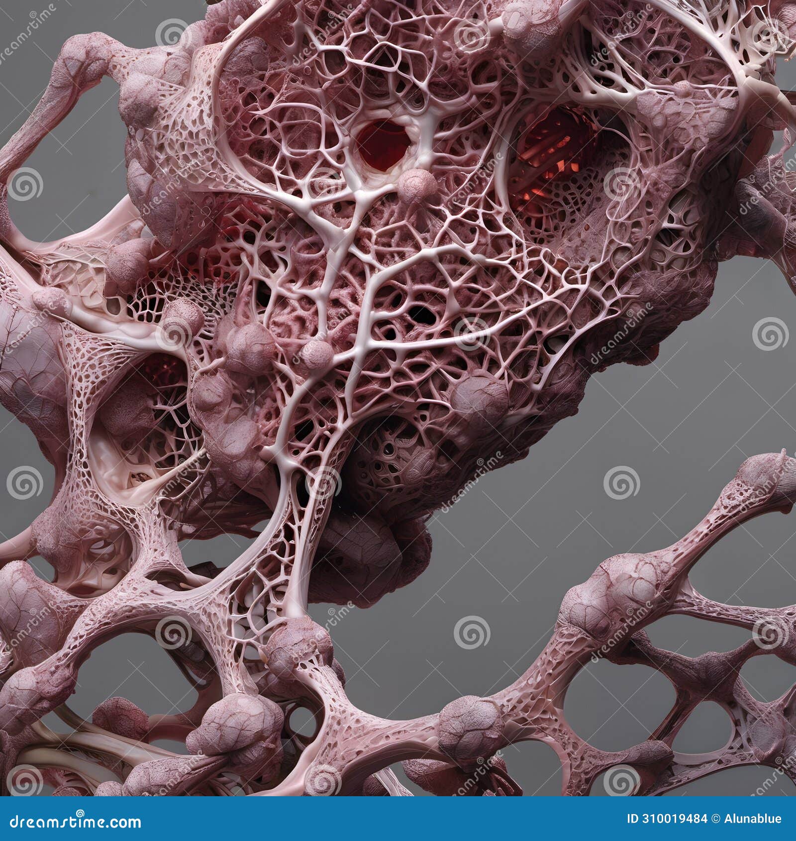 A Complex, Organic Structure with an Intricate Network of Strands and ...