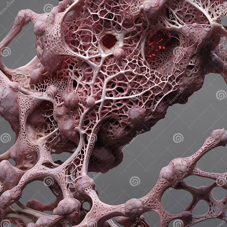 A Complex, Organic Structure with an Intricate Network of Strands and ...