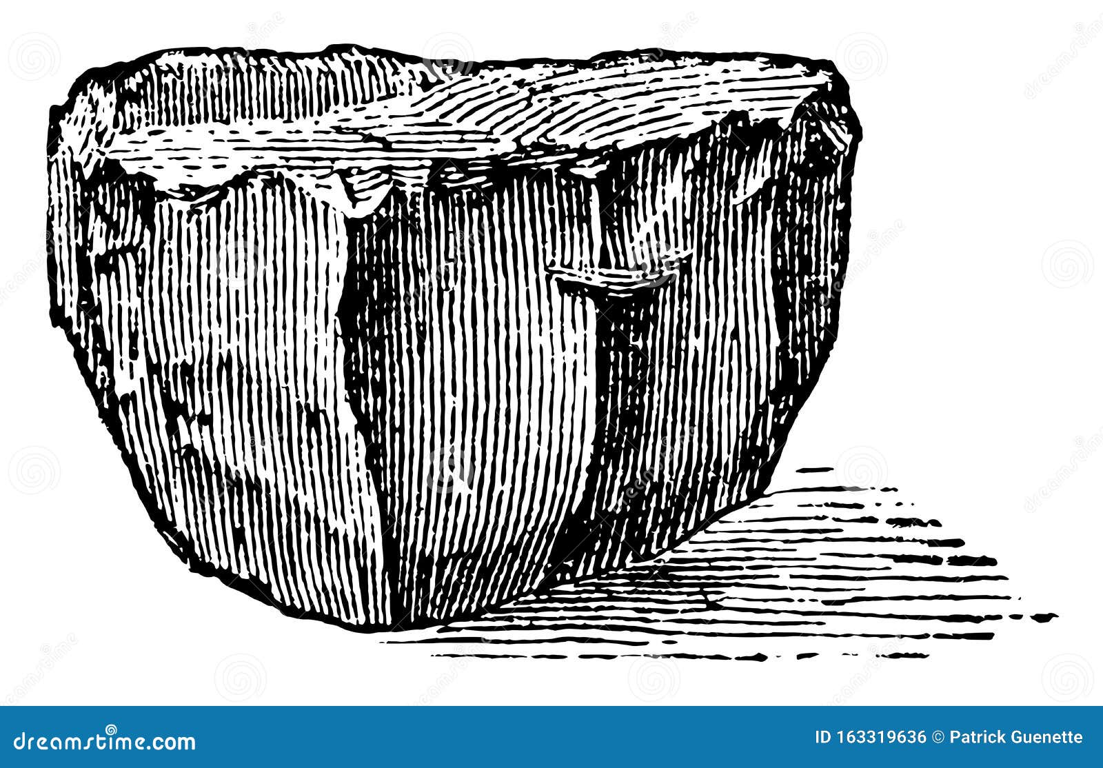 Flint vintage illustration stock vector. Illustration of vector - 163319636