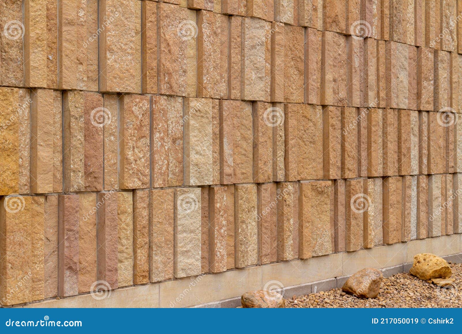 Modern Rough Textured Limestone Wall Background with Vertical Aligned ...