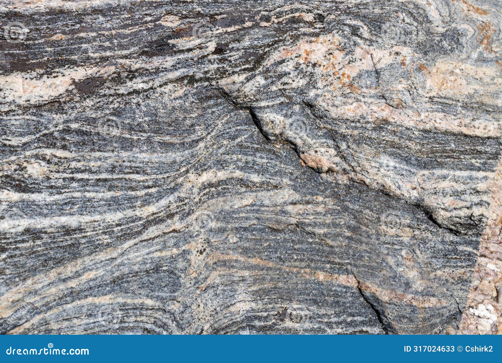 Striated Granite Rock Texture Background Stock Image - Image of gray ...