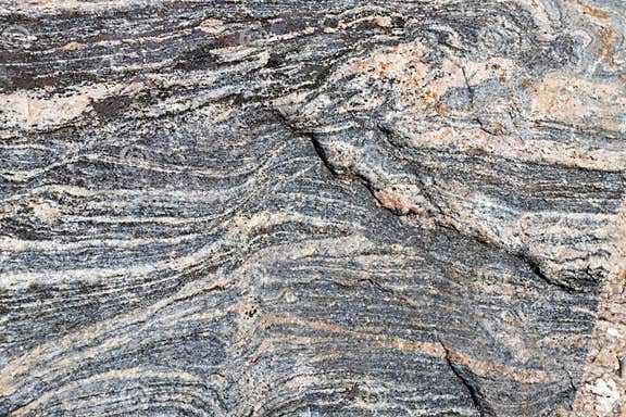 Striated Granite Rock Texture Background Stock Image - Image of gray ...
