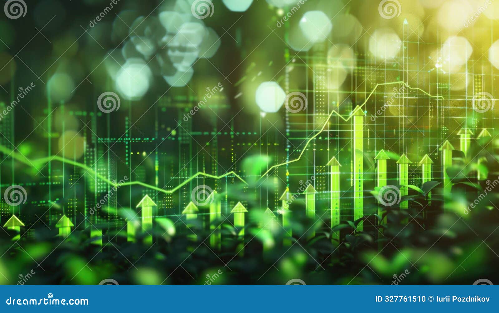 The Image Shows a Graph with Arrows Pointing Up and Down Set Against a ...