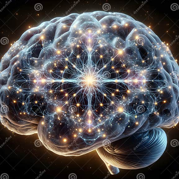 A Conceptual Representation of the Human Brain. Stock Photo - Image of ...