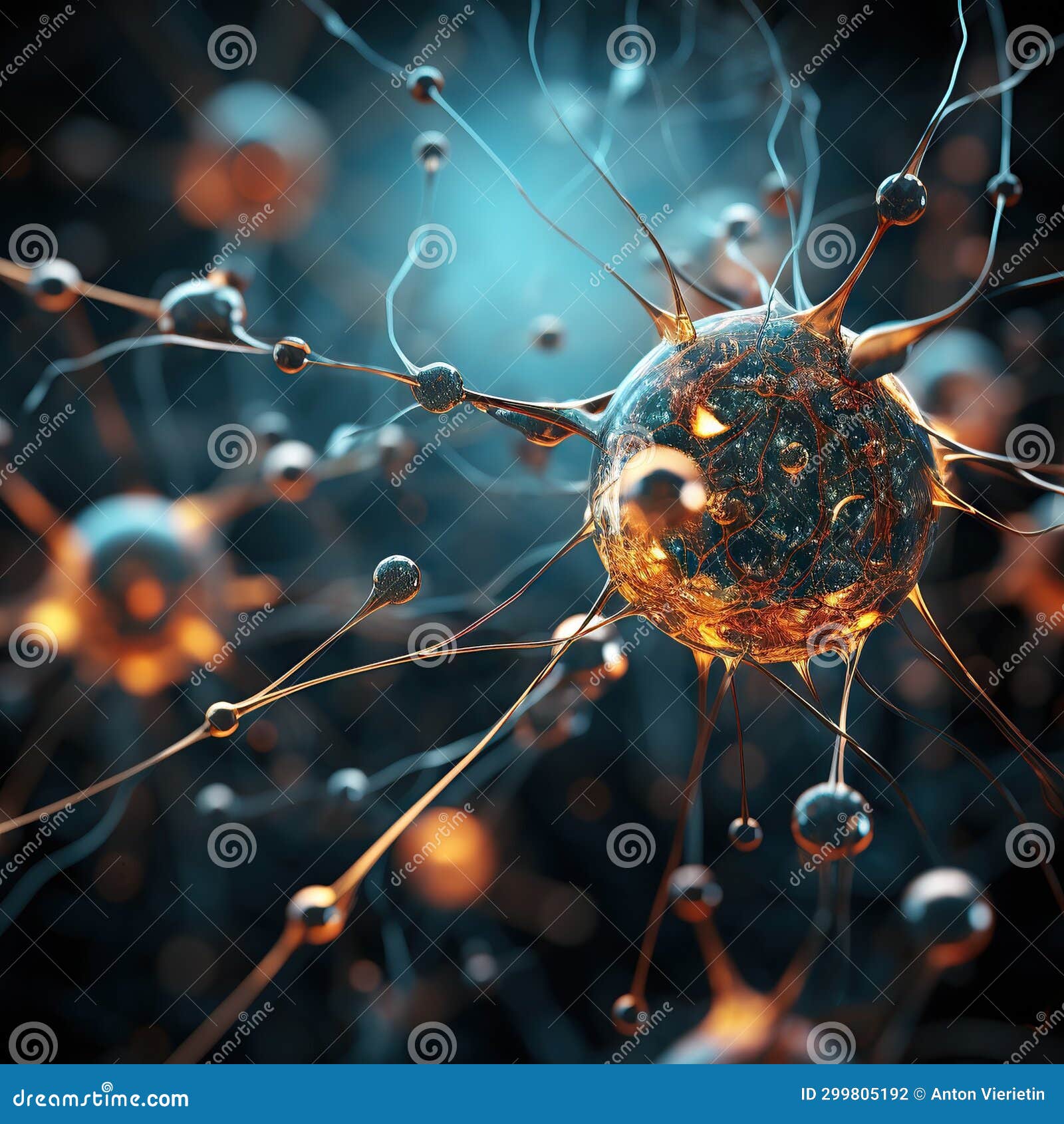 Image Shows Human Brain Cell, Neuron. Brain Cells Basic Units of ...