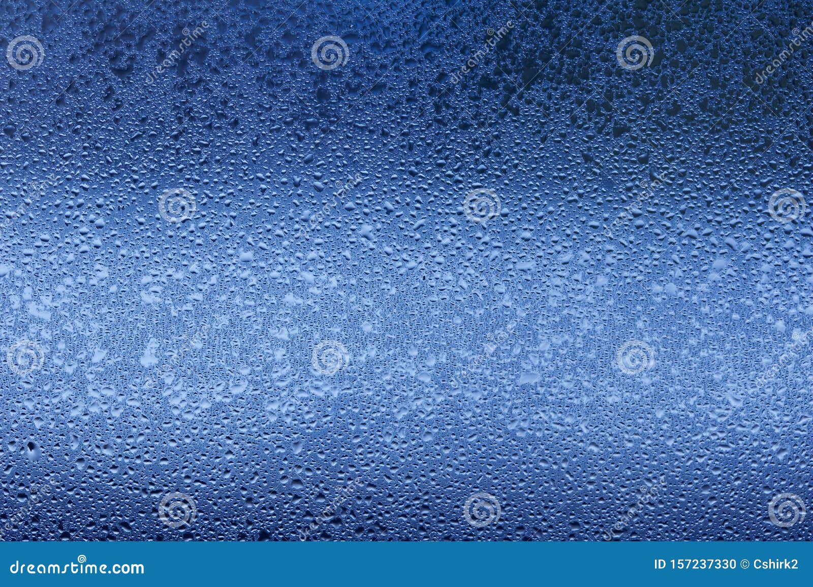 Macro Abstract Texture in Blue Color of Moisture Condensation on a ...