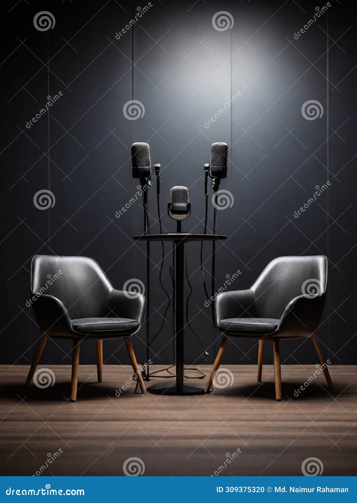 There are Two Chairs Facing Each Other on Either Side of a Simple Table ...