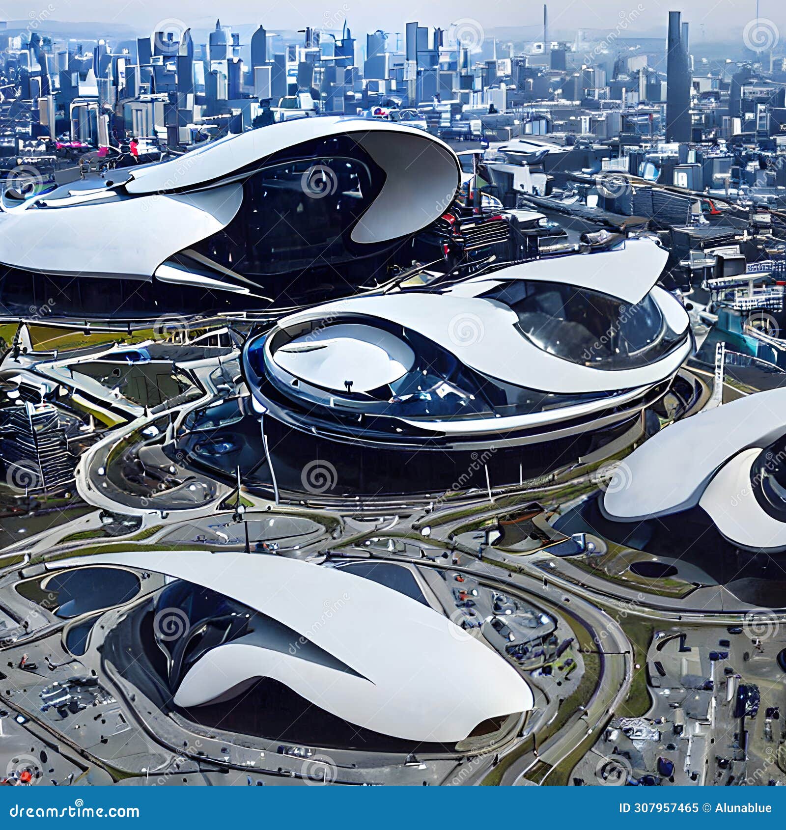 A Modern, Futuristic Complex of Buildings with a Very Distinctive ...