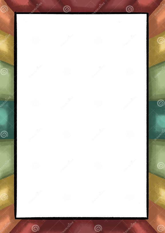 The Image Shows a Rectangular Frame with a Checkered Border Design ...