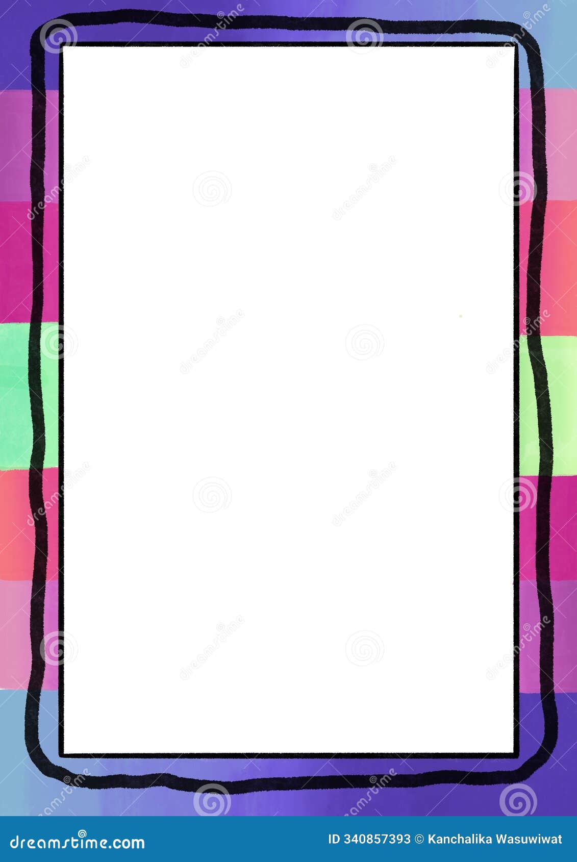 The Image Shows a Rectangular Frame with a Checkered Border Design ...