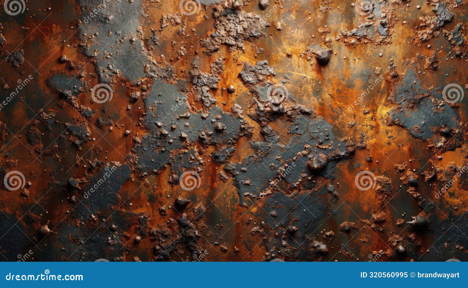 Extreme Rust Decay on Metal Surface Stock Illustration - Illustration ...