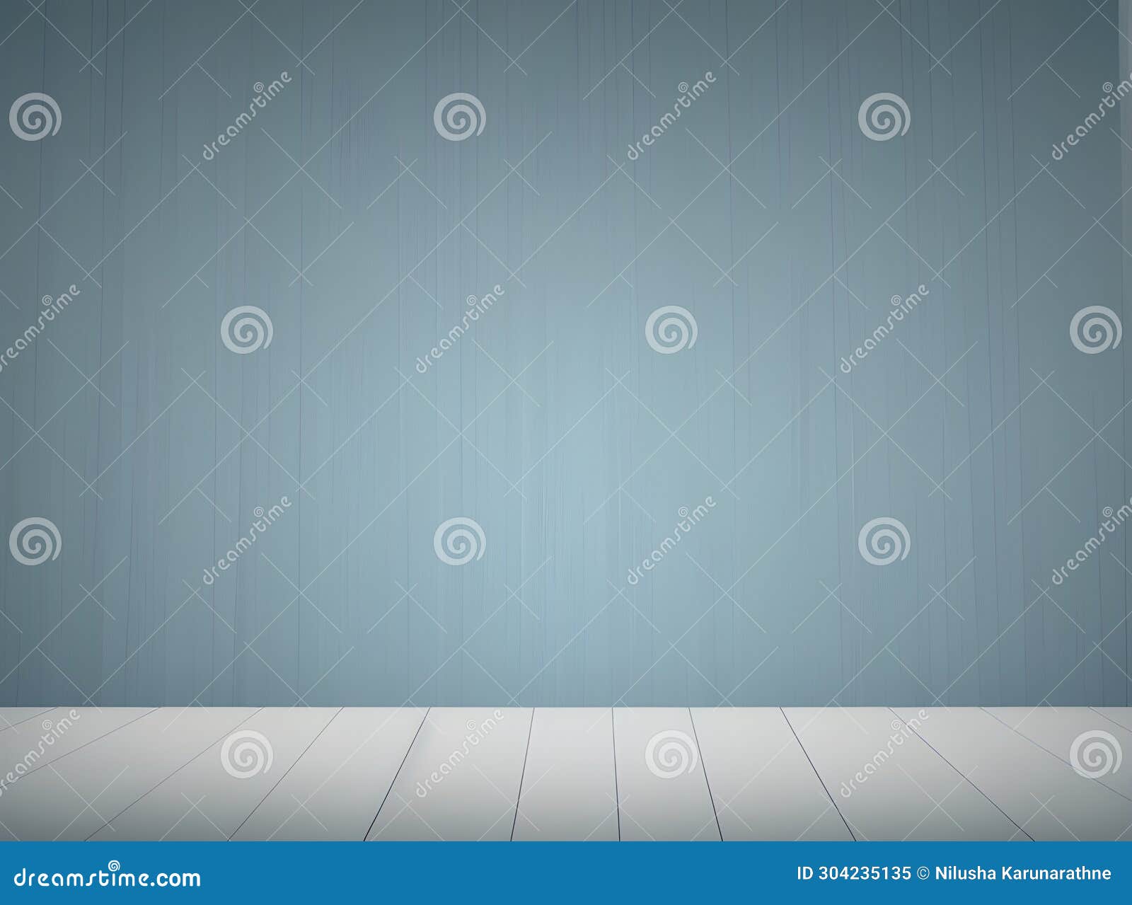 An Empty Room with a Light Blue Wall. Stock Illustration - Illustration ...