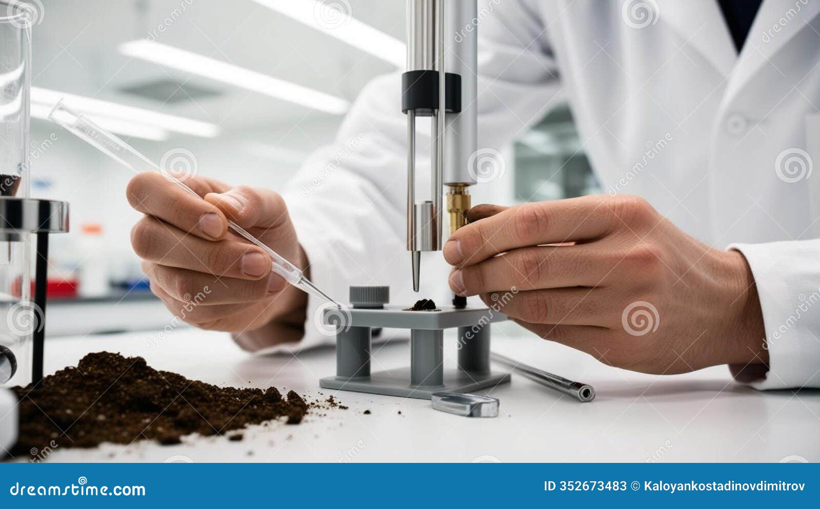 Soil Testing In A Laboratory Royalty-Free Stock Image | CartoonDealer ...