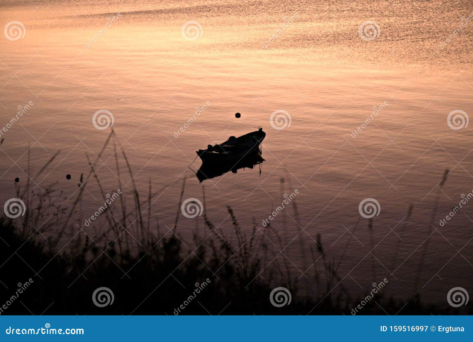 Image that Shows the Solitude Represented by a Boat Stock Image - Image ...