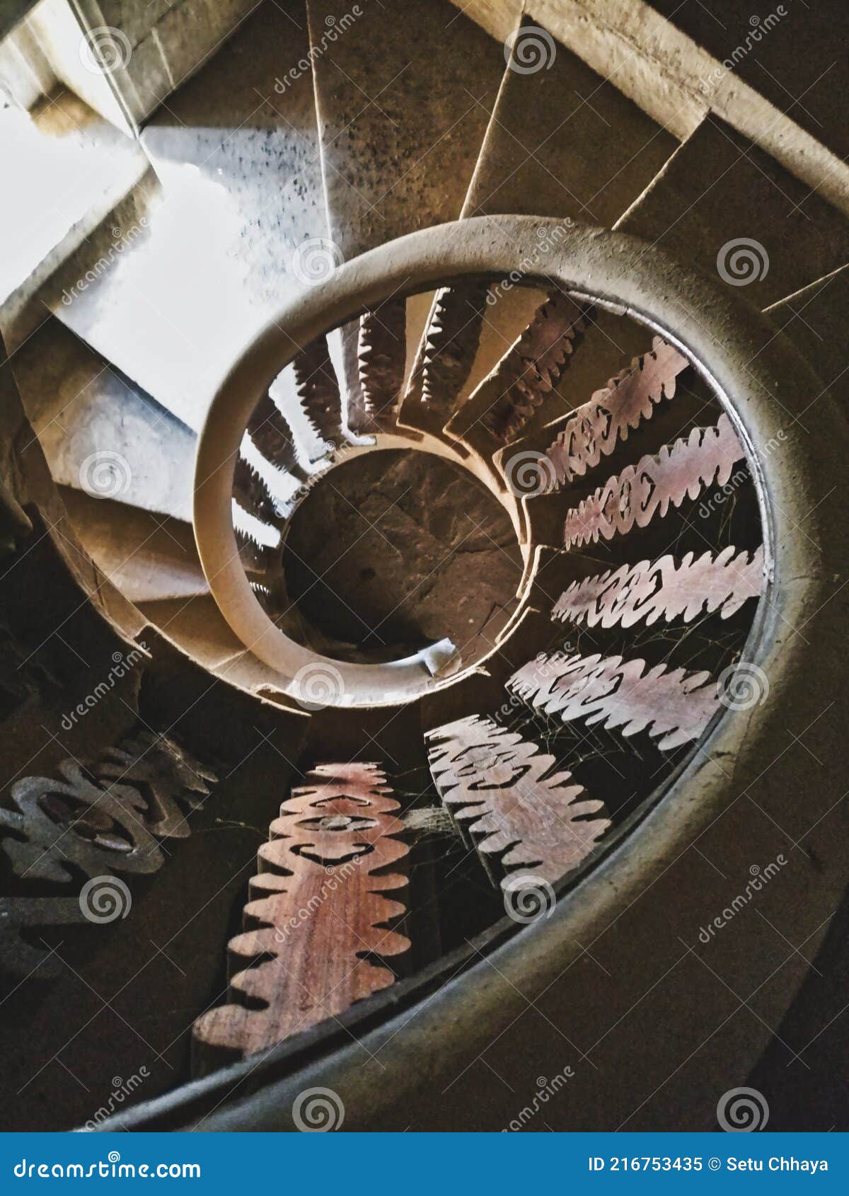 Spiralling Down Inside the Heritage. Stock Image - Image of classic ...