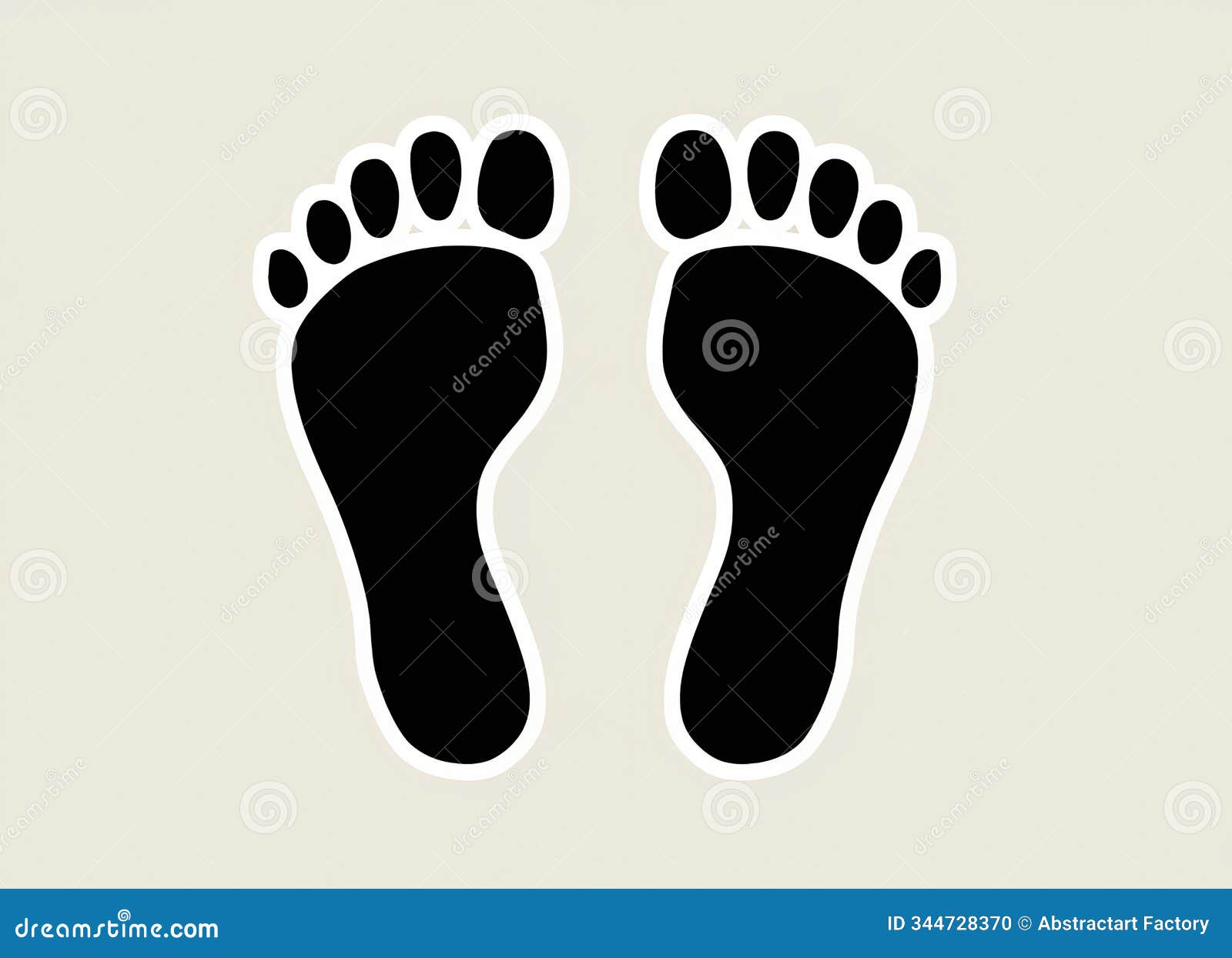 Black Footprints Of Tapir Royalty-Free Stock Photo | CartoonDealer.com ...