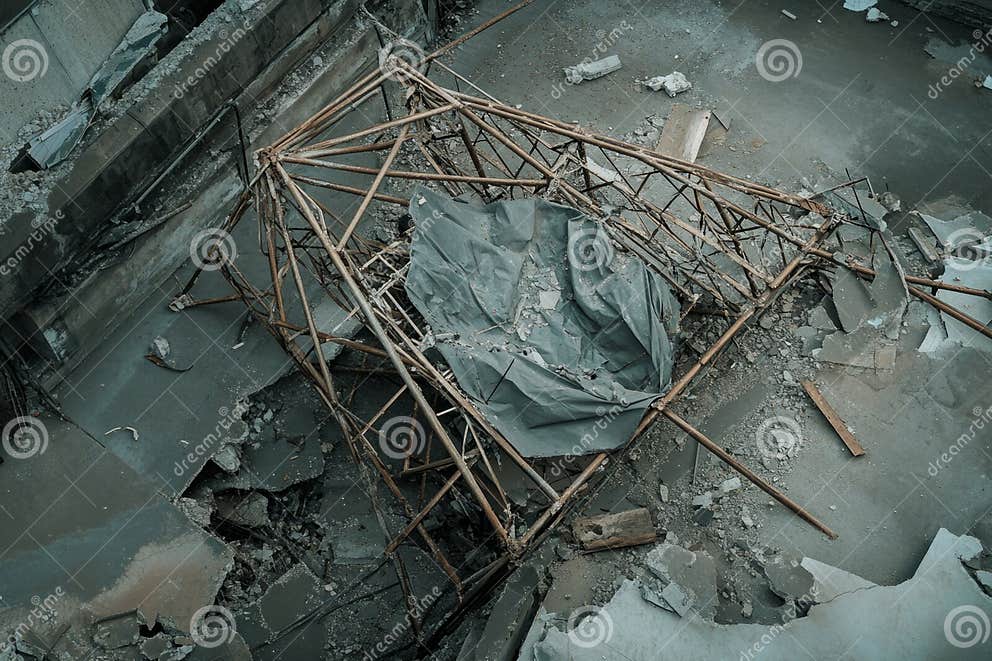 This Image Shows a Unique Perspective of a Construction Site. the ...