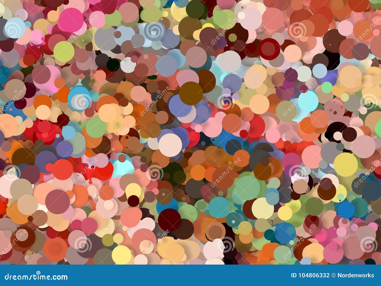 Abstract Art Texture. Colorful Round Discs. Colorful Texture. Modern ...