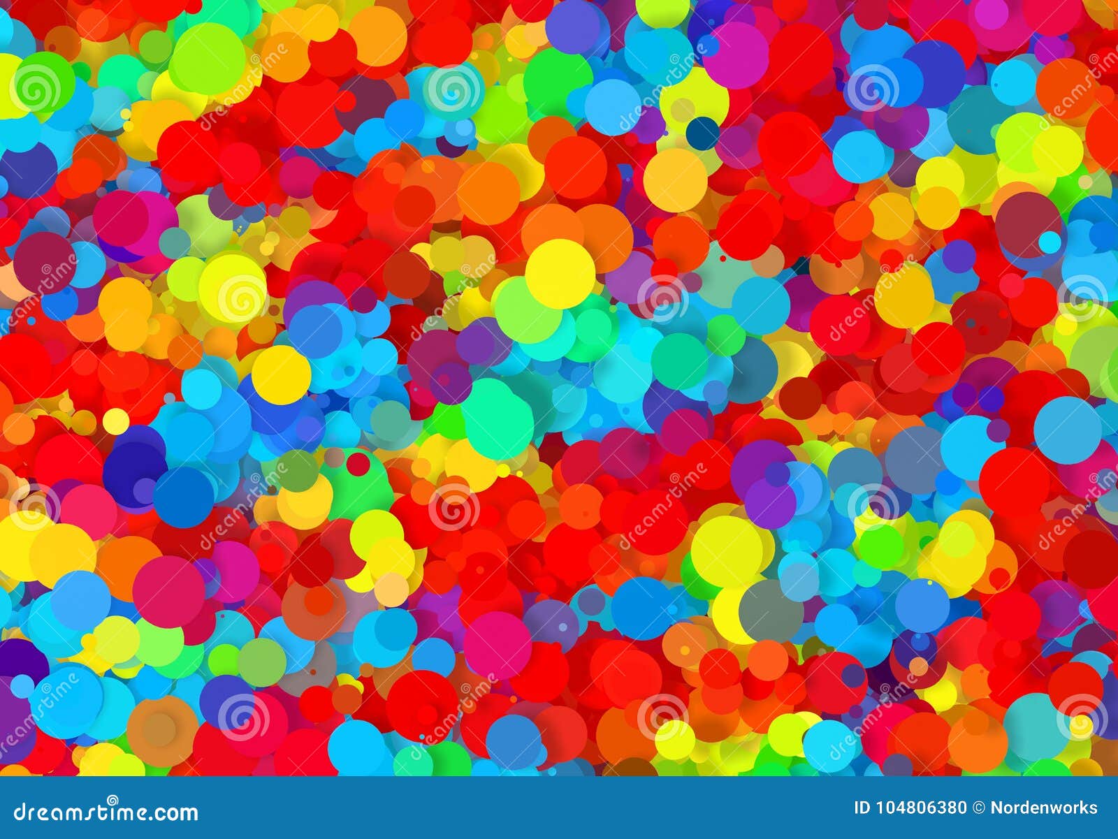 Abstract Art Texture. Colorful Round Discs. Colorful Texture. Modern ...