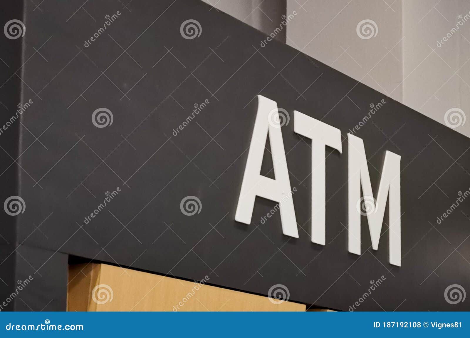 Atm sign board stock photo. Image of cash, sign, bank - 187192108