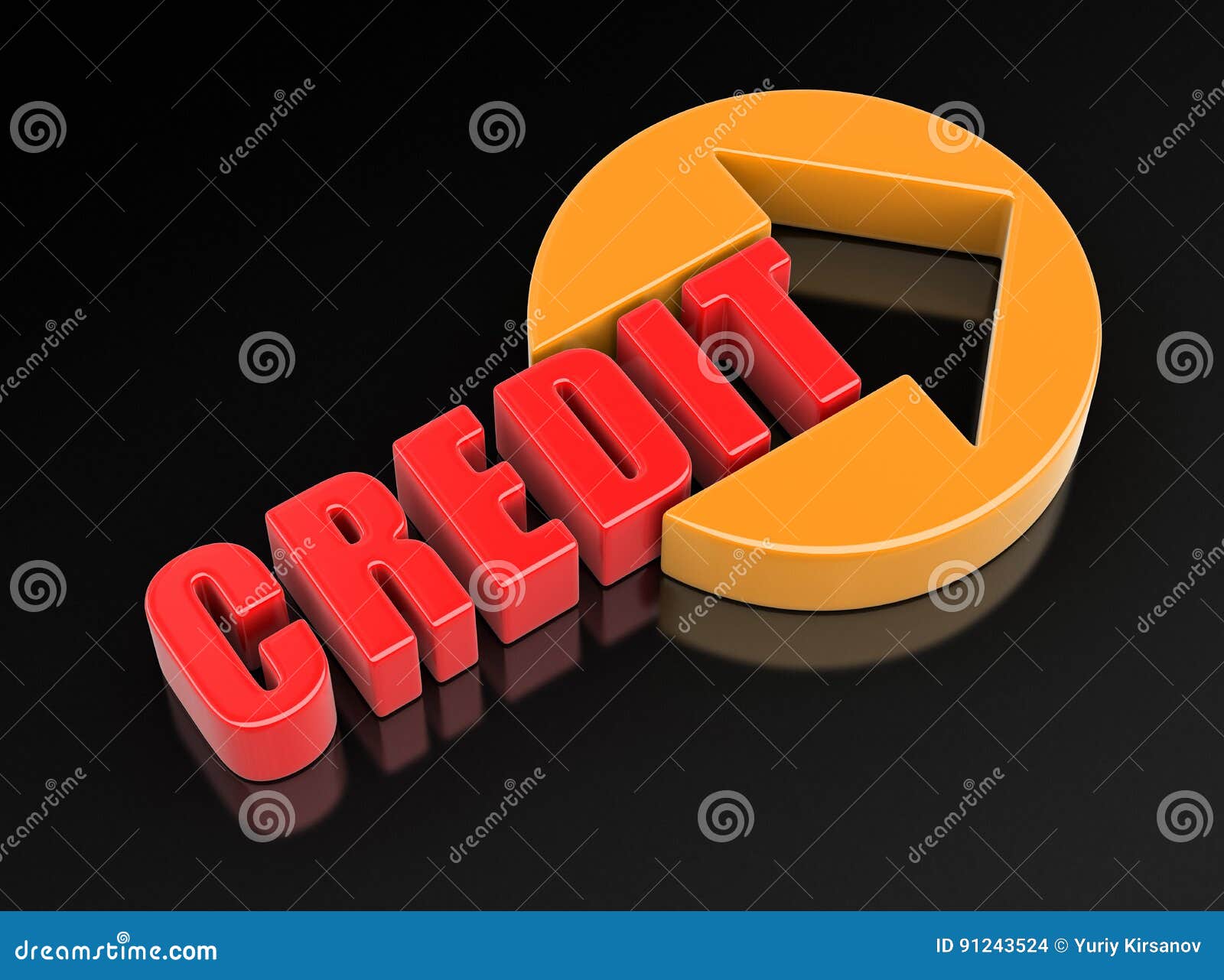 Image of Sign credit stock illustration. Illustration of finance - 91243524