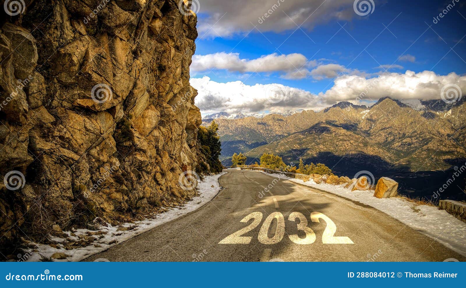 Signposts the Direct Way To 2032 Stock Photo - Image of schedule ...