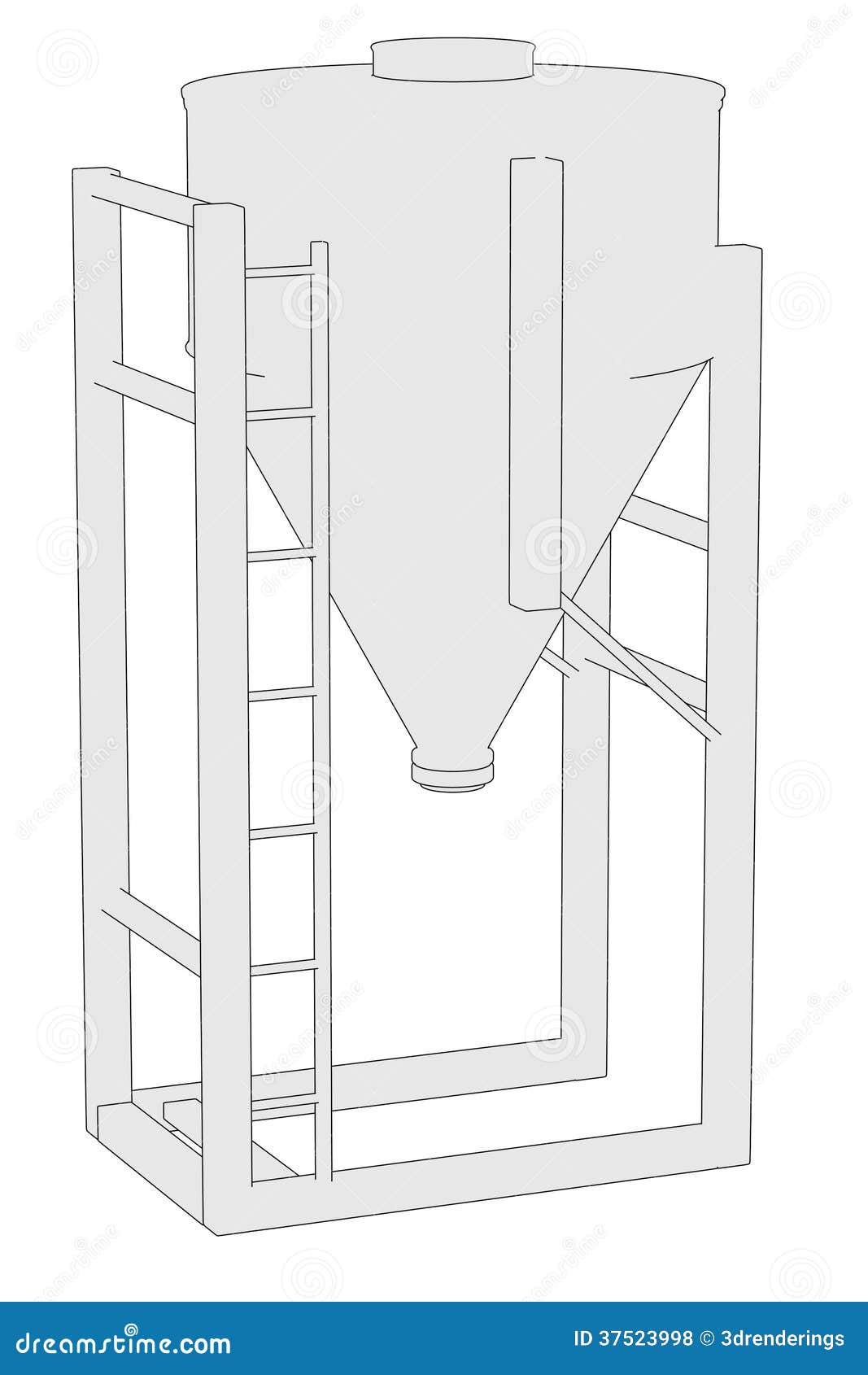 Cartoon Man With Silo Stock Photo | CartoonDealer.com #30577200