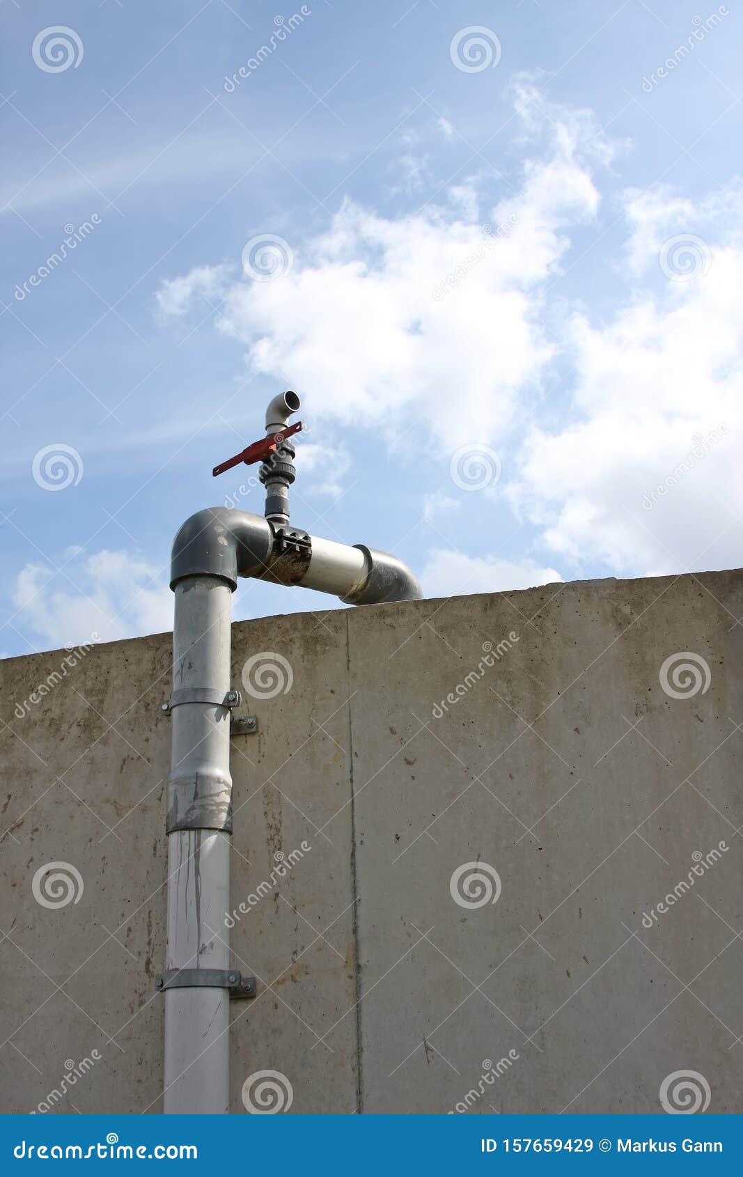 Silo Pipe Blue Sky Background Stock Image - Image of blue, silo: 157659429