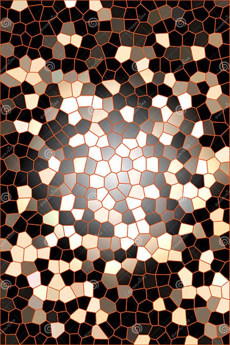 STAINED GLASS PATTERN with BLACK, BEIGE and CREAM COLORS Stock ...