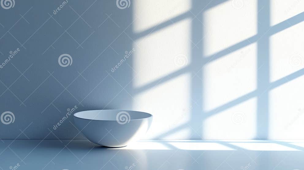 White Bowl Shadow stock illustration. Illustration of light - 335082585