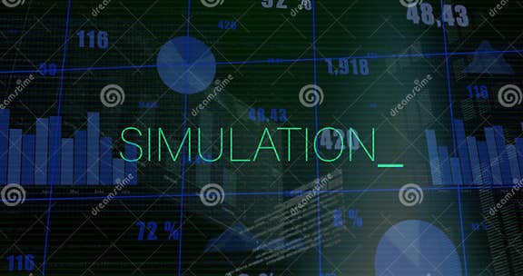 Image of Simulation Text, Statistics and Data Processing Stock ...